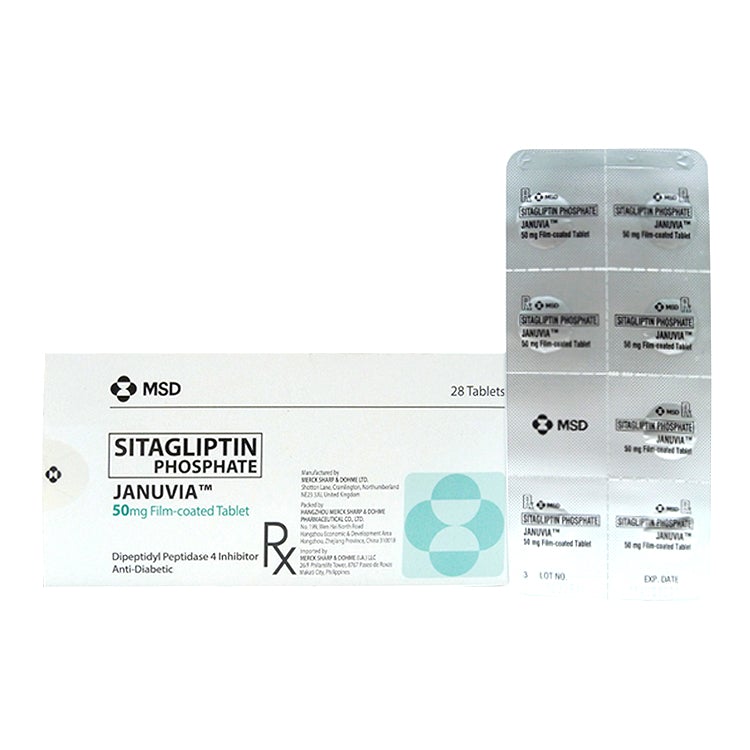 JANUVIA Sitagliptin Phosphate 50mg Film-Coated Tablet 1's price in the ...