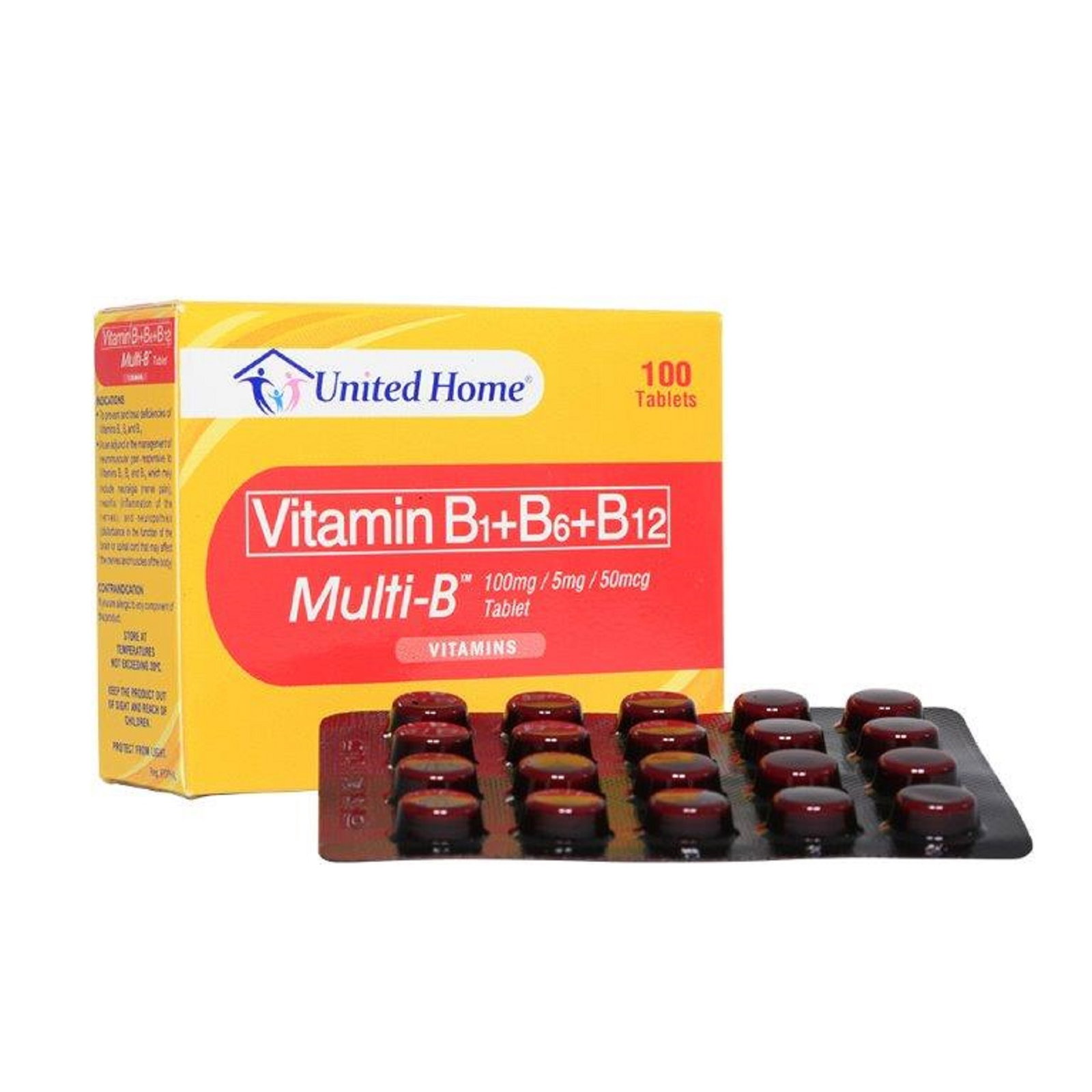 MULTI-B Vitamin B Complex 100mg / 5mg / 50 mcg Tablet 1's price in the ...