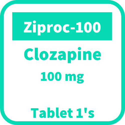 ZIPROC-100 Clozapine 100mg Tablet 1's price in the Philippines | MedsGo ...