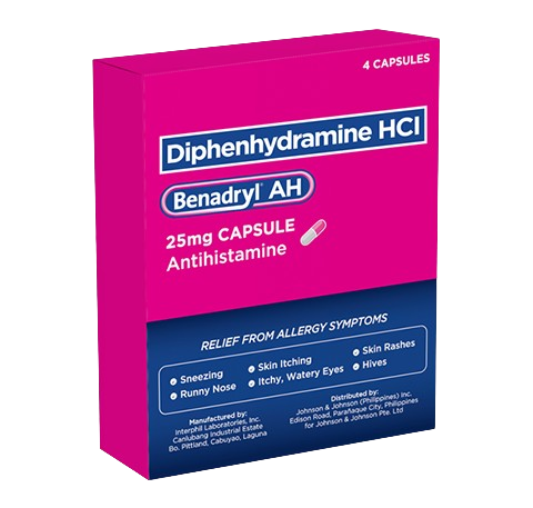 BENADRYL AH Diphenhydramine Hydrochloride 25mg Capsule 1's price in the ...