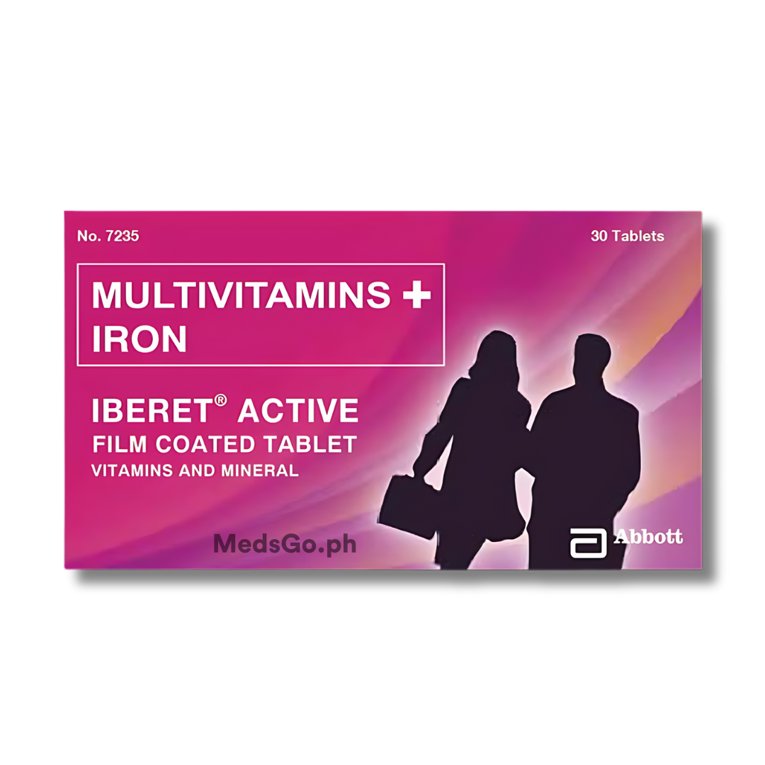IBERET ACTIVE Multivitamins / Iron Film-Coated Tablet 30's price in the ...