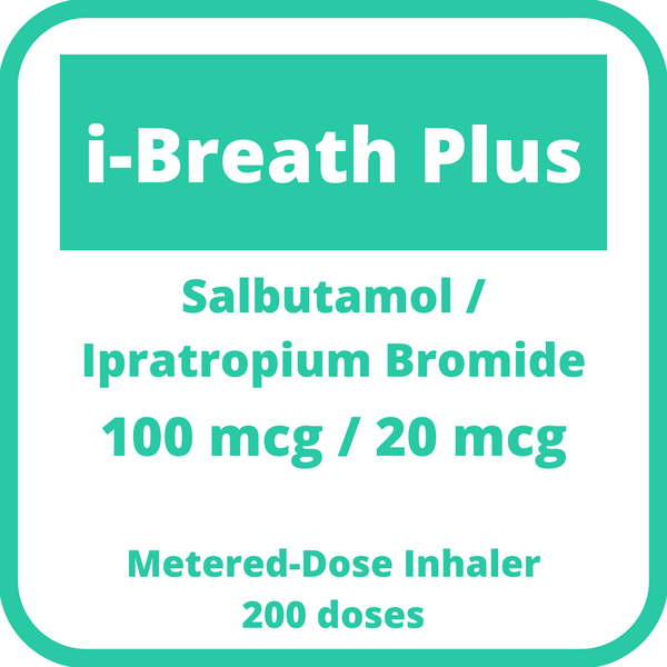 I-BREATH PLUS Salbutamol Sulfate / Ipratropium Bromide 100mcg / 20mcg ...